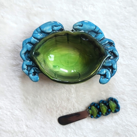 Boston Warehouse | Dining | Crab Dip Bowl And Spreader | Poshmark